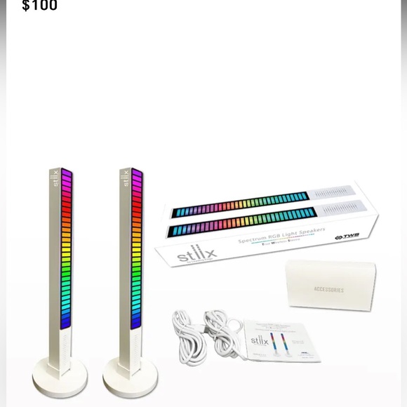 Other | Stiix Spectrum Rgb Light Wireless Stereo Speakers | Poshmark